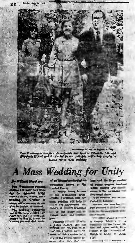 A Mass Wedding for Unity -- W. Farley Jones - William MacKaye